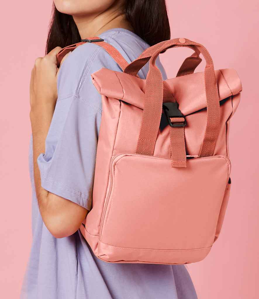 BagBase Recycled Mini Twin Handle Roll-Top Backpack | LSi