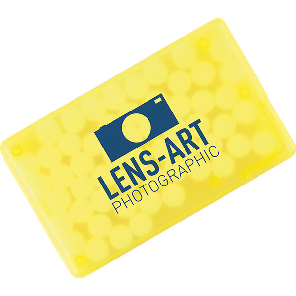 Credit Card Shape Mint Container - Spot Colour | LSi