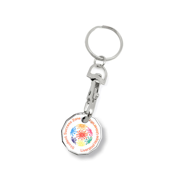 Printed Trolley Token Key Ring - Full Colour | LSi